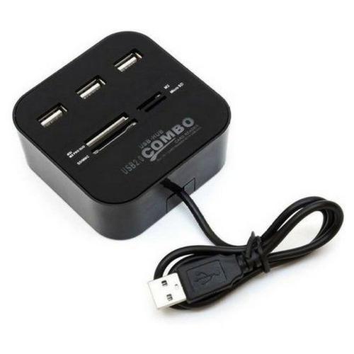 Jual USB HUB 3 PORT DAN CARD READER 4 SLOT COMBO / USB HUB + CARD ...