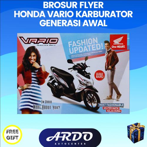 Promo Brosur flyer motor Honda Vario Karburator Generasi awal Pertama ...