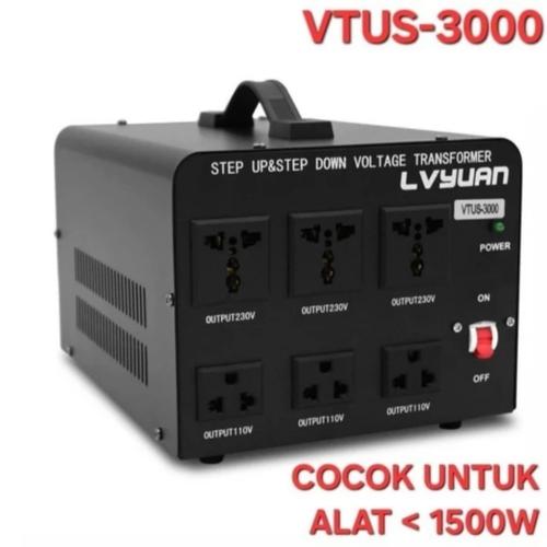 Jual Trafo Step Down & Up 220V to 110V 3000/3000Watt 220V-110V Multi Output - Jakarta Pusat ...