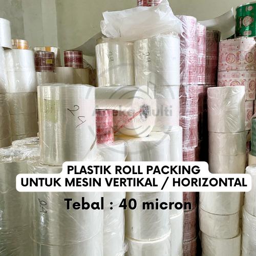 Jual Plastik Roll OPP PP Plastik Packaging Mesin Kemasan Sachet 40mic - 16cm x 40mic - Kota ...