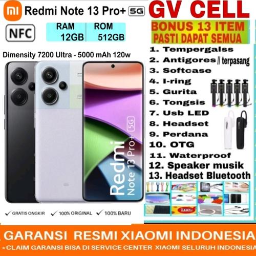 Jual XIAOMI REDMI NOTE 13 PRO PLUS 5G 12/512GB RAM 12GB ROM 512GB RESMI ...