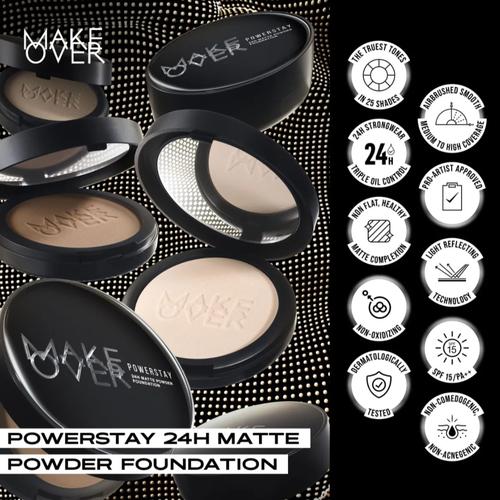Jual MAKE OVER POWERSTAY MATTE POWDER FOUNDATION MAKEOVER BEDAK PADAT ...
