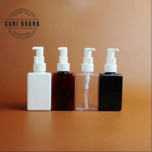 Jual BOTOL PUMP 100ML KOTAK TUTUP PUMP CLIP OIL PUTIH - Botol amber - Kota Bekasi - Gani Buana ...
