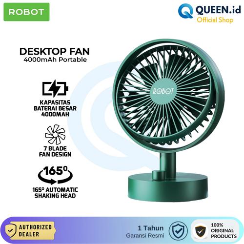 Jual ROBOT RT-BF18 Fan Kipas Desktop Meja Mini 4000mAh Kipas angin ...