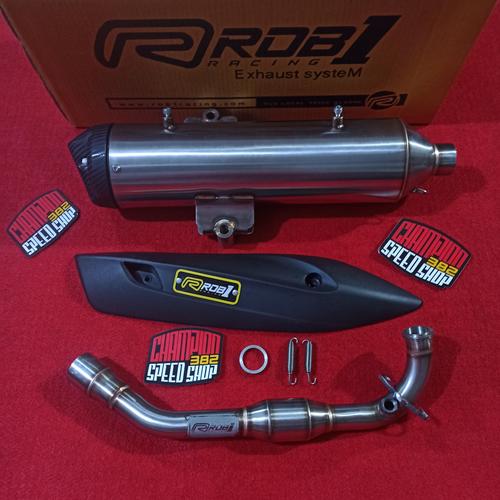 Jual Knalpot Standar Racing Stainless End Cap Cup V ROB1 Honda Stylo ...