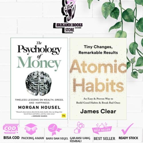 Jual paket 2 buku atomic habits & psychology of money (English) - Kota ...