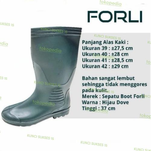 Jual Sepatu Boot Bot Karet FORLI Proyek Banjir Cor Taman Kebun Safety ...