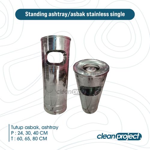 Jual Tempat sampah/asbak stainless steel/standing ashtray - 23 x 60cm ...