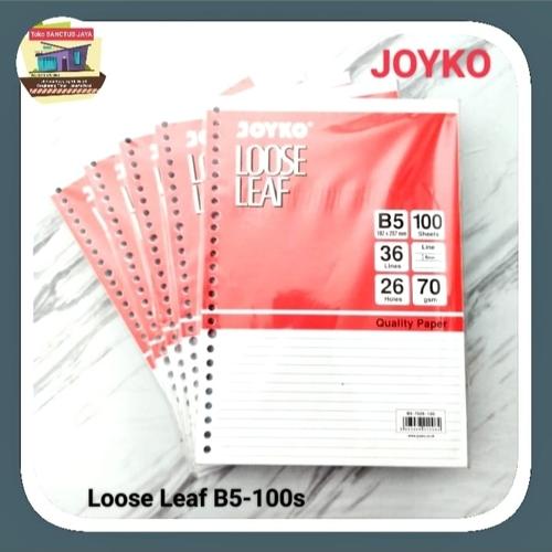 Jual LOOSE LEAF JOYKO B5 - 100 LEMBAR. - Jakarta Barat - Toko Sanctus Jaya | Tokopedia