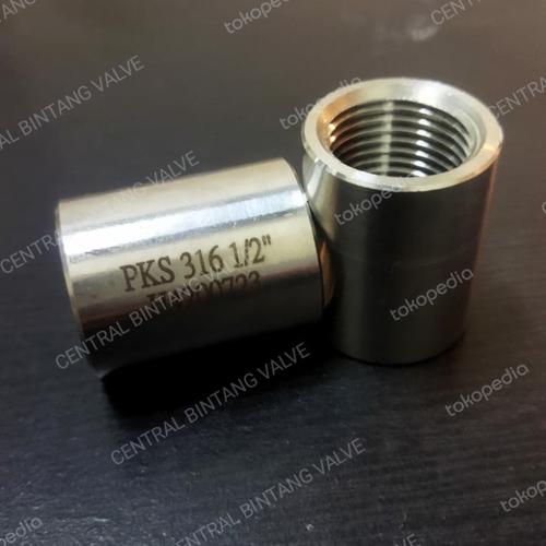 Jual socket stainless steel 316 drat 1"inch / sock drat dalam ss316 ...