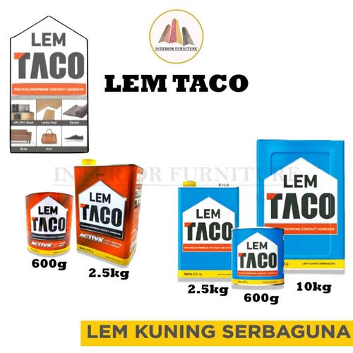 Jual Lem TACO 600 Gram / Edging / Lem Kuning Serbaguna / Lem Dya Rekat ...