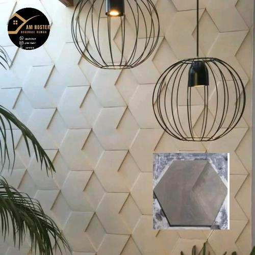 Jual wall panel 3dimensi beton dekorasi dinding bahan beton dekorasi ...