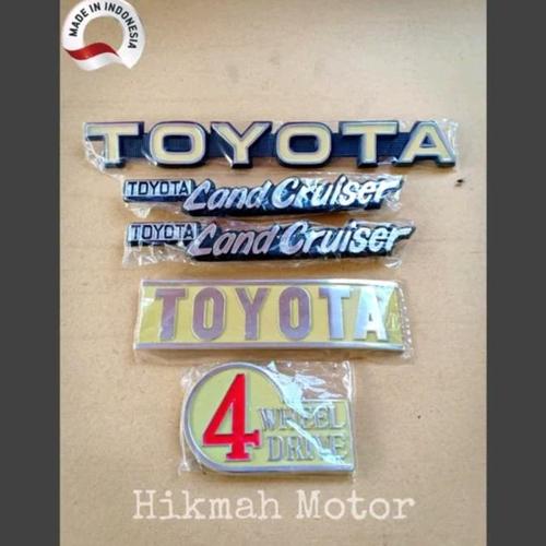 Jual Emblem Logo Lengkap Set Toyota Landcruiser Hardtop FJ40 BJ40 Lokal ...