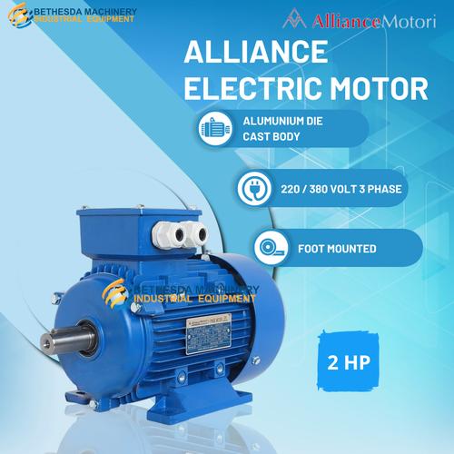 Jual 2hp dinamo listrik Alliance - Electro motor 2pk 1500rpm 3phase - 6pole 1000Rpm - Kota ...