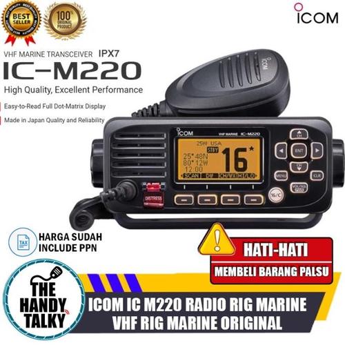 Jual TERMASUK PAJAK! Radio RIG Marine VHF ICOM IC M220 IC-M220 M 220 ...