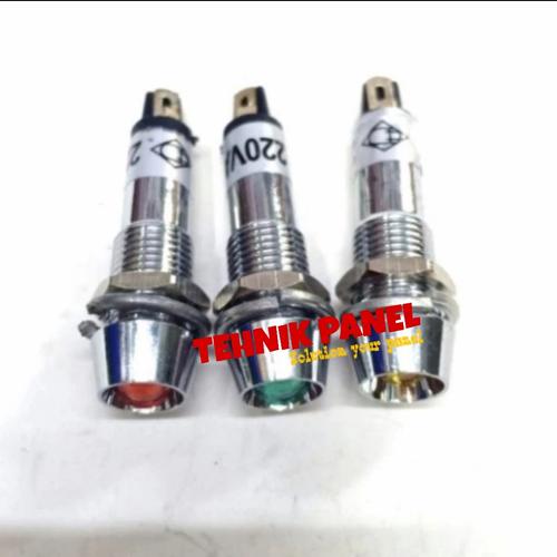 Jual Pilot Lamp Besi / Indicator Iron 8mm 220VAC,24VDC,12VDC - Jakarta ...