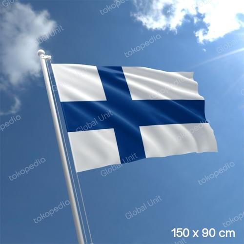 Jual Bendera Negara Finlandia / Flag of Finland Ukuran Besar BB44 ...