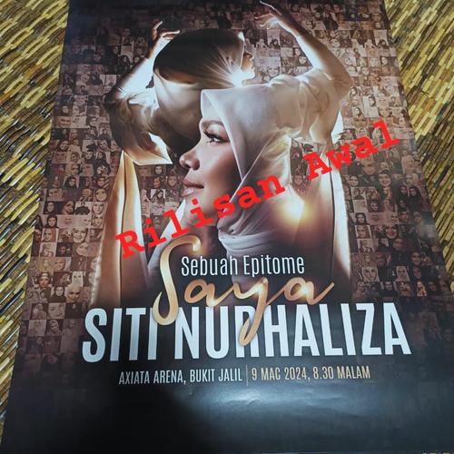 Jual siti nurhaliza official marchandise (1 set isi 3 poster 4 kartu ...