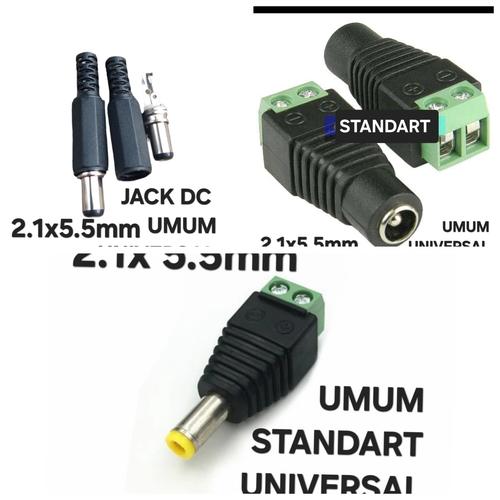 Jual JACK DC MALE FEMALE SOKET SOCKET UMUM UNIVERSAL COLOKAN ADAPTOR ...