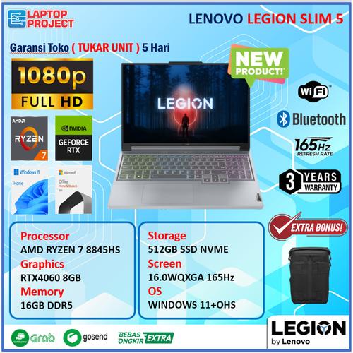 Jual LENOVO LEGION SLIM 5 16 RYZEN 7 8845HS RTX4060 8GB/ 16GB 512GB W11 ...