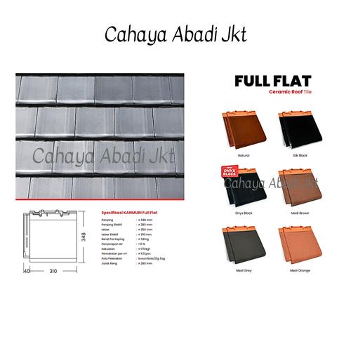 Jual GENTENG KERAMIK KANMURI FULL FLAT SILK BLACK HITAM KILAP ORI KW1 - Jakarta Pusat - CAHAYA ...