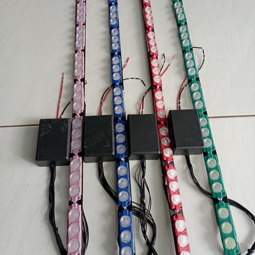 Jual lampu light bar 8chanel led mata 3 12vol 24vol - Kuning, 24vol ...