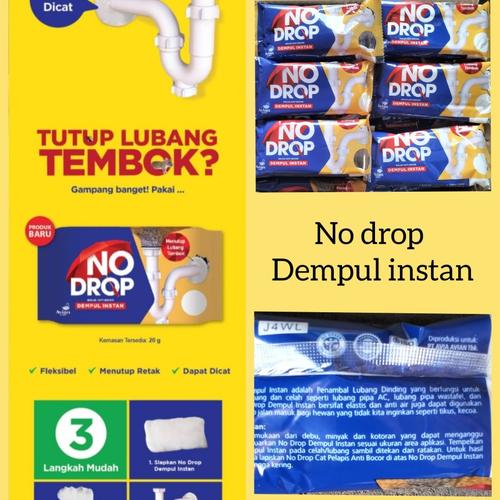 Jual No Drop Dempul Tembok Dinding Instan Tambal Lubang Wastafel Lubang ...
