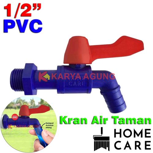 Jual Kran Air Taman HOME CARE 1/2" Plastik PVC / Keran Dinding Tembok ...