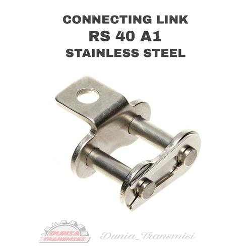 Jual Sambungan Rantai RS 40 A1 STAINLESS Connecting Link Kupingan CL 40 ...