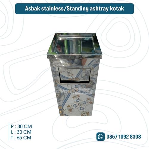 Jual Asbak kotak single/standing ashtray stainless steel - Kab. Bogor ...