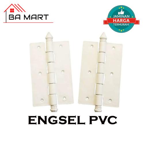 Jual Engsel PVC Plastik PUTIH /Pintu Kamar Mandi PVC 1 Pasang Isi 2 ...