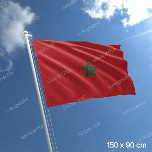 Jual Bendera Negara Moroko / Flag of Morocco Ukuran Besar BB53 - Kota ...