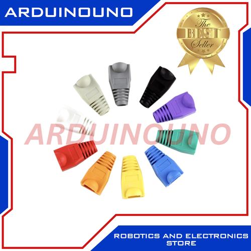 Jual Cover RJ45 Karet Pelindung RJ 45 Case Casing Rubber Plug Boot Cap ...