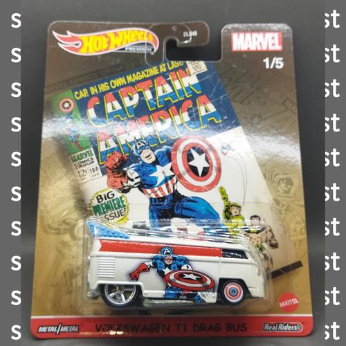 Jual Hotwheels Volkswagen T1 Drag Bus Marvel Captain America - Kota ...