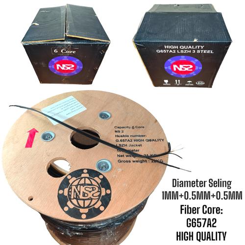 Promo kabel fo drop core 6 core 3 seling NS2 high quality fiber optik ...