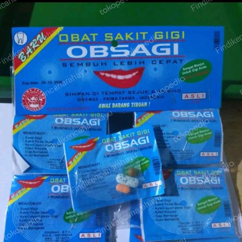 Jual Obsagi biru pereda sakit gigi asli 20 bngks - Kota Depok ...