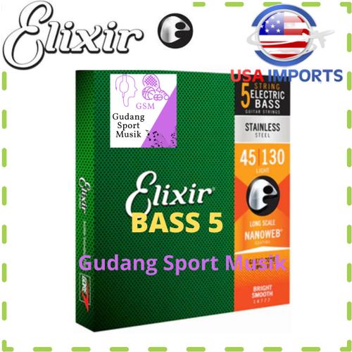 Jual Senar Gitar Bass 5 ELIXIR uk 045 Nano Web 1 Set - Kota Surabaya - Gudang Sport Musik ...