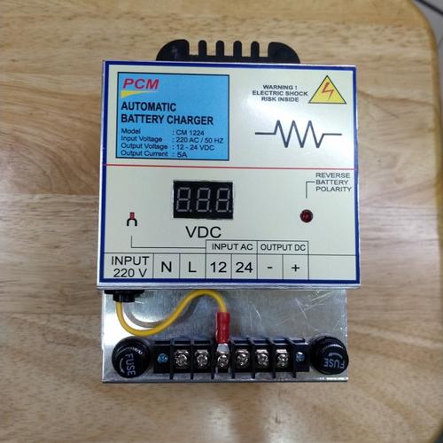 Jual PCM Automatic Battery Charger CM 1224 5A 220vac CM1224 New Ori ...