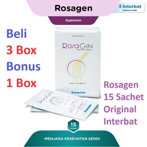 Jual Rosagen Box 15 Sachet Original Asli Untuk Kesehatan Tulang Dan ...