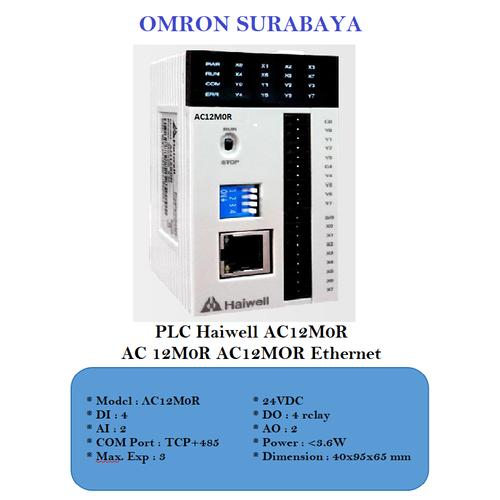 Jual PLC Haiwell AC12M0R AC 12M0R AC12MOR Ethernet ORIGINAL - Kota Surabaya - Omron Surabaya ...