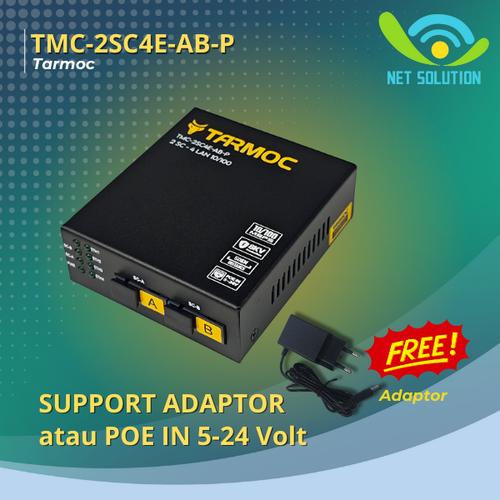 Jual Tarmoc TMC-2SC4E-AB-P | Media Converter Switch 2SC 4LAN / 2 SC 4 LAN 10/100Mbps POE IN 5-24 ...
