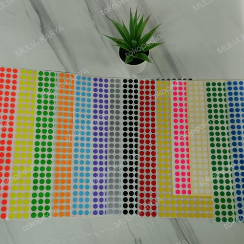 Jual Label Stiker Warna Bulat KECIL 8 mm Stiker Dot - Jakarta Utara ...