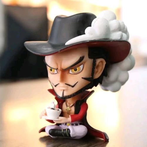 Jual One Piece Anime Dracule Mihawk Figure Bajak Laut One Piece Luffy ...