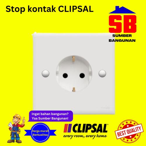 Promo SCHNEIDER STOP KONTAK E426 CLASSIC CLIPSAL SOCKET SCHUKO ARDE ...