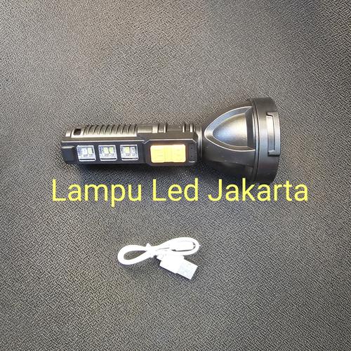 Jual lampu senter LED 5 mode cahaya strobo. senter LED charge strobo ...