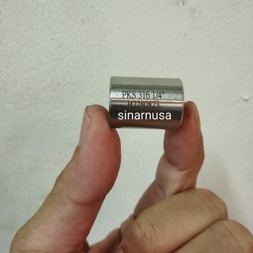 Jual Socket Stainless 316 1/4 " inchi DN 8 Coupling SDD Sock Drat Dalam ...