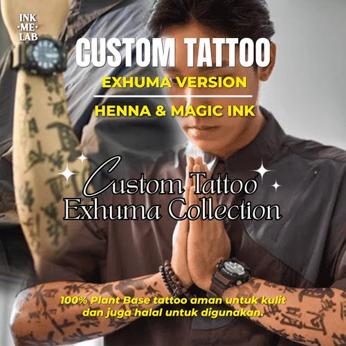 Jual CUSTOM TATTOO EXHUMA HENNA/MAGIC INK - HENNA + EXHUMA - Kota ...