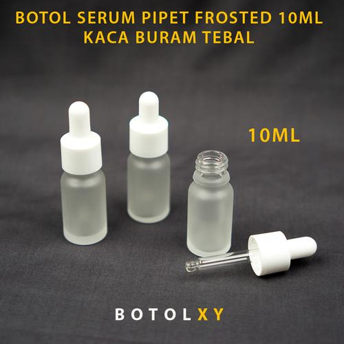 Jual Botol Pipet 10ml Kaca Frosted Tutup Putih - PIPETTE DROPPER SERUM ...