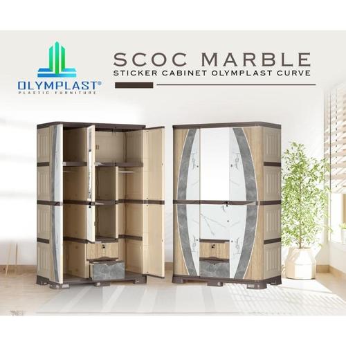 Jual Olymplast Lemari Plastik 3 PINTU KACA CERMIN RAK SUSUN GANTUNG ...