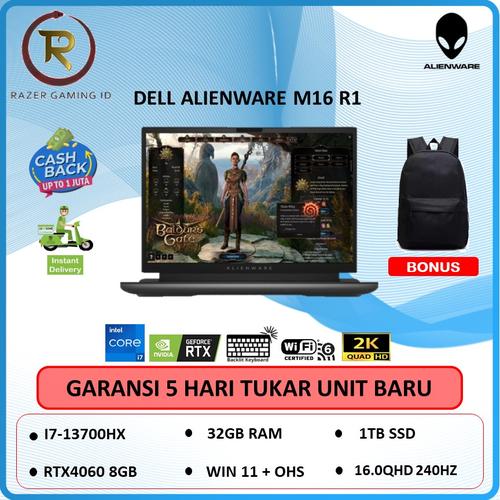 Jual DELL ALIENWARE M16 R1 I7 13700HX RTX4060 RAM 32GB 1TB 16.0QHD ...